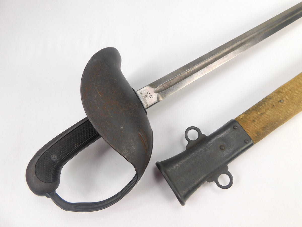 1918 US WW1 Antique Patton Cavalry Sword w/ Scabbard – ANTIQUE & MILITARY FROM BLACKSWAN