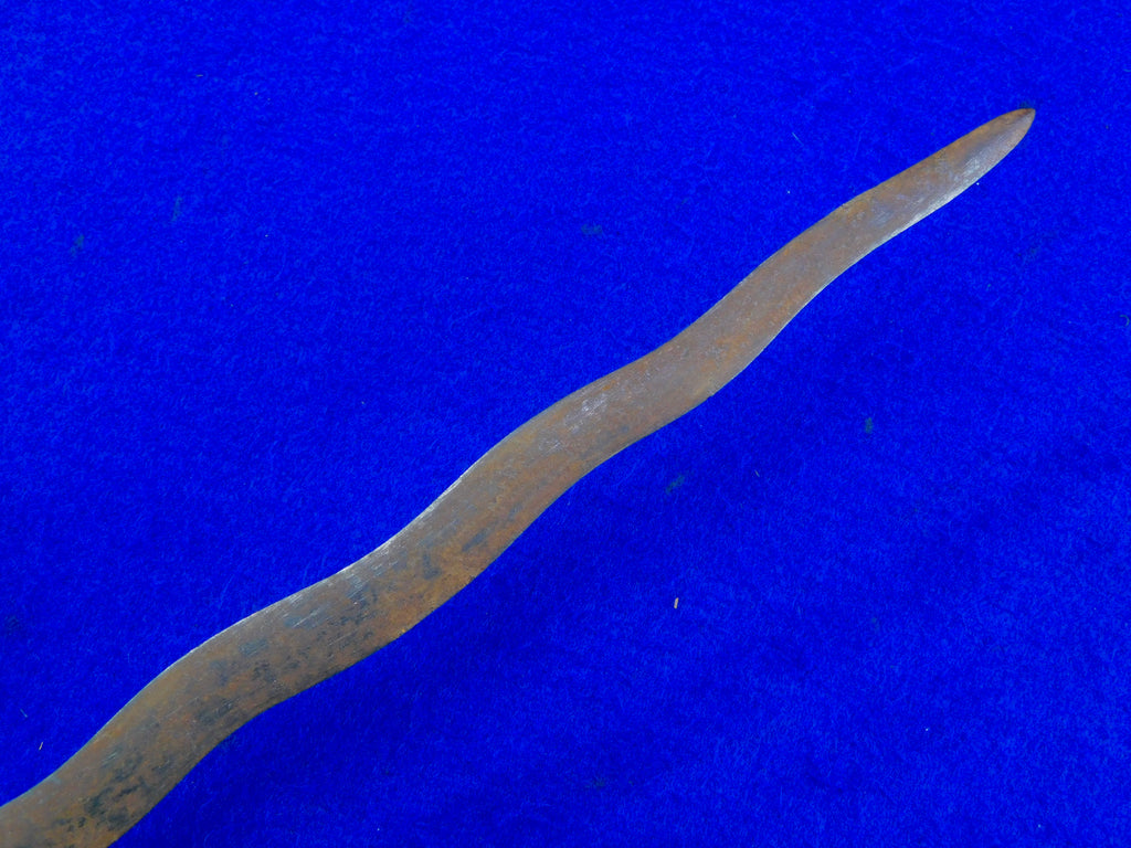 Antique 19 Century Philippines Philippine Kris Short Sword Knife w/ Sc ...