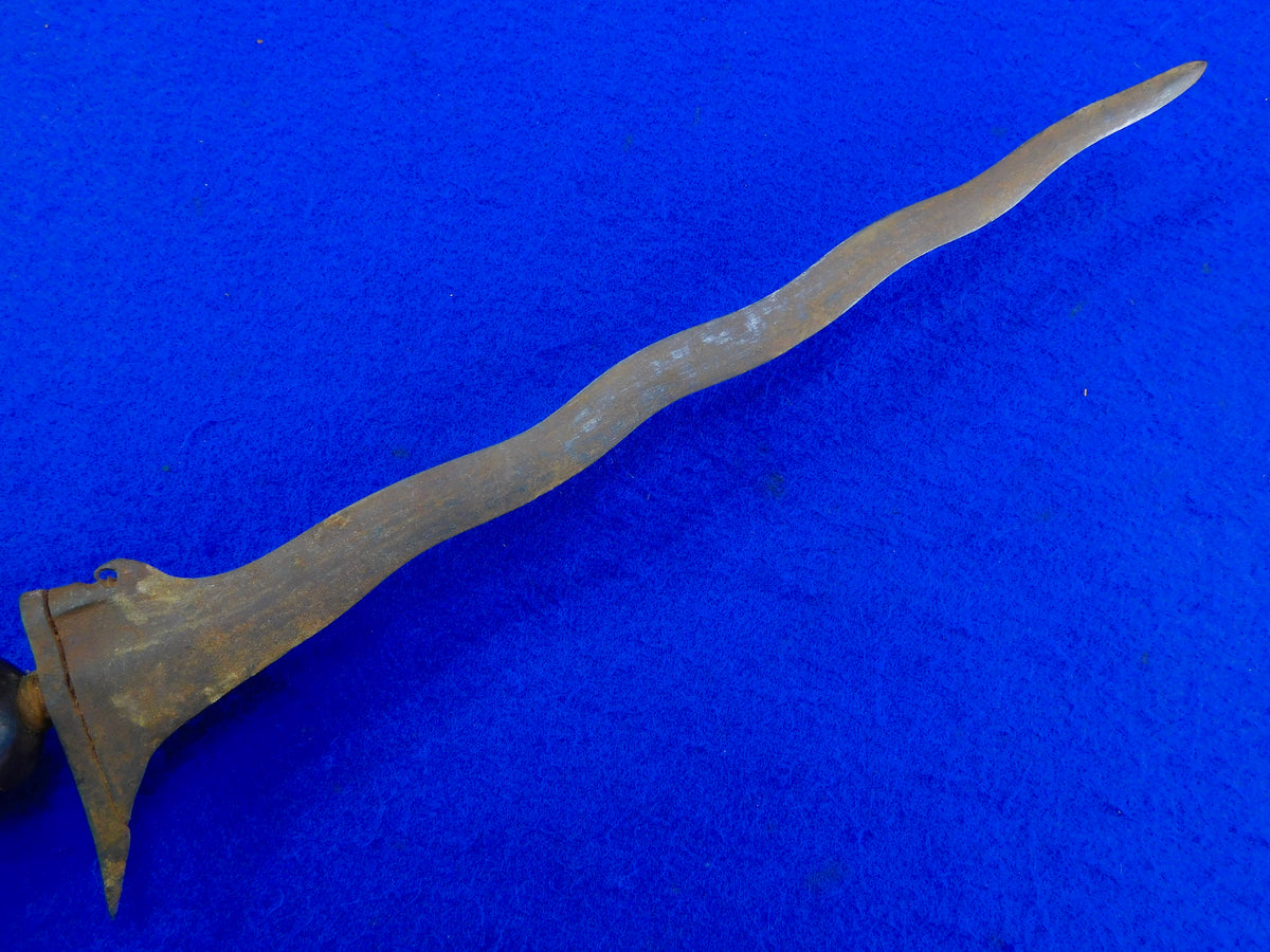 Antique 19 Century Philippines Philippine Kris Short Sword Knife w/ Sc ...