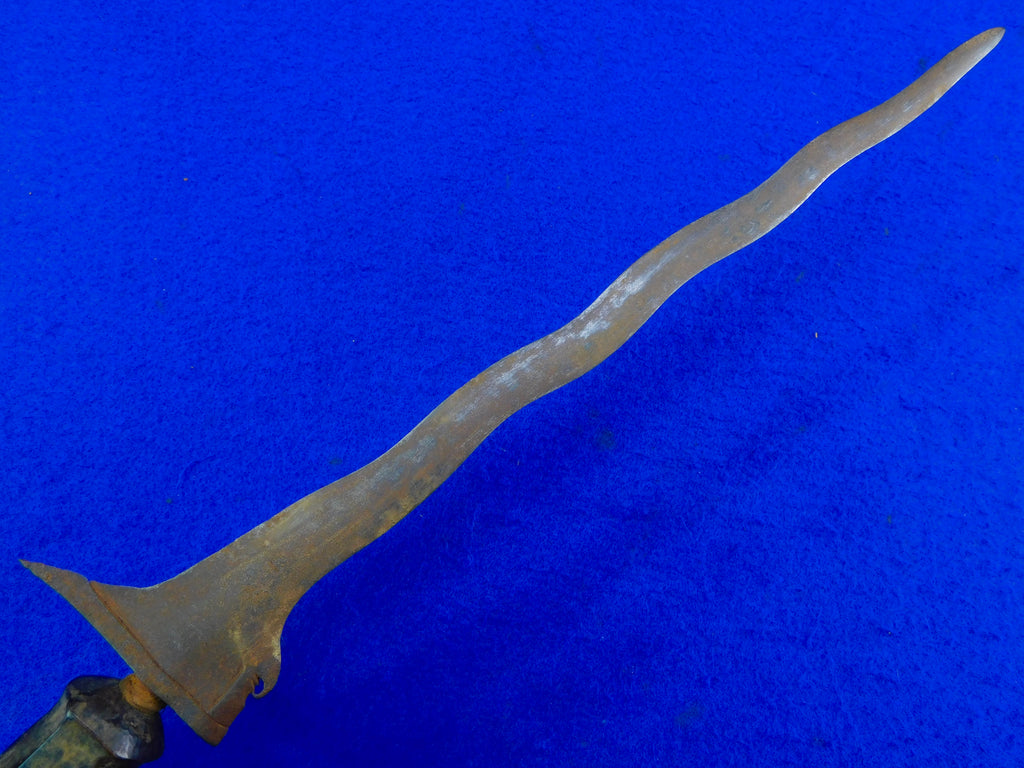 Antique 19 Century Philippines Philippine Kris Short Sword Knife w/ Sc ...