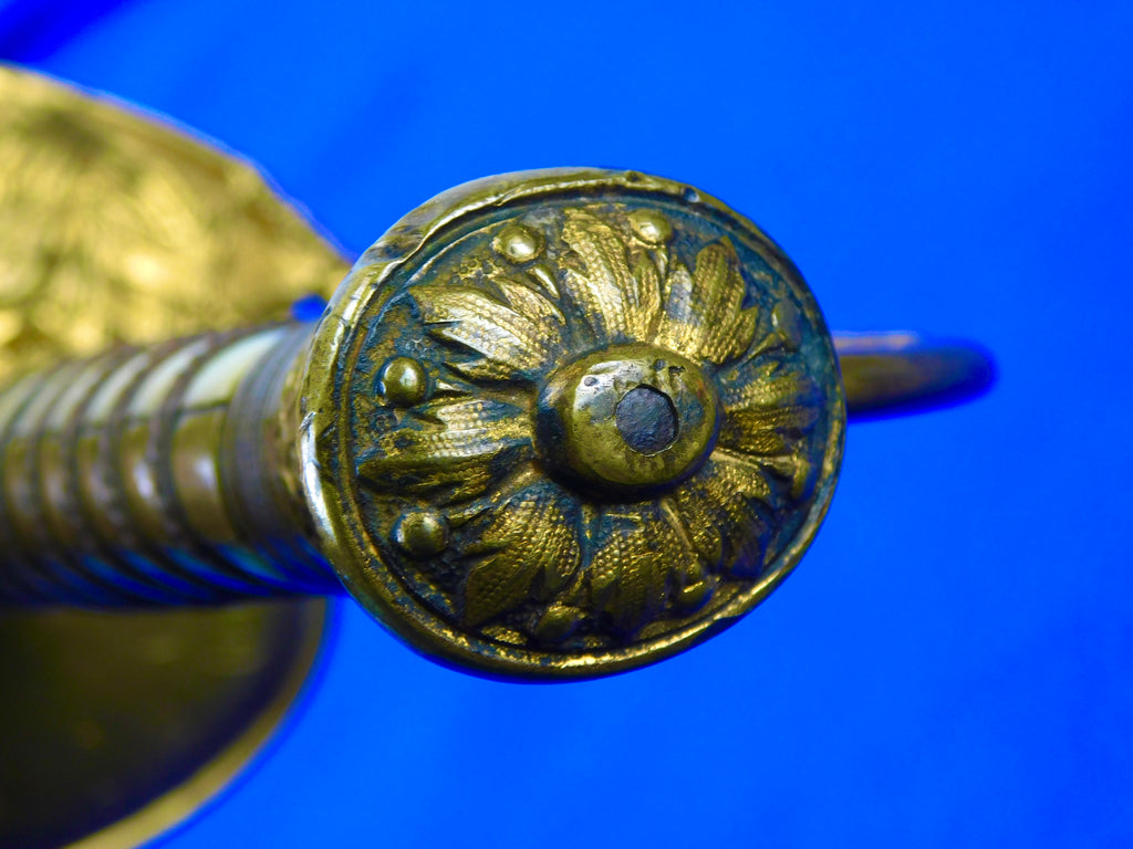 Antique 19C US Model 1860 Presentation Engraved 1877 Dated Sword w/sca ...