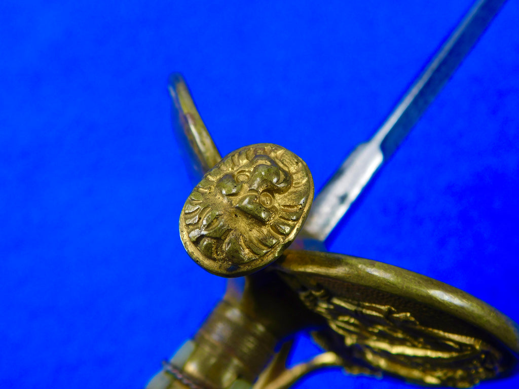 Antique 19C US Model 1860 Presentation Engraved 1877 Dated Sword w/sca ...