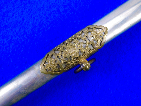 Antique 19C US Model 1860 Presentation Engraved 1877 Dated Sword w/sca ...