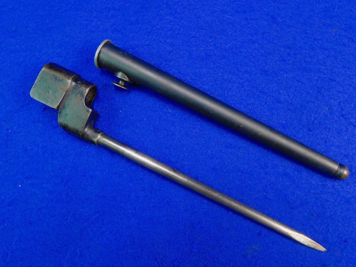 British English WW2 Spike Bayonet w/ Scabbard – ANTIQUE & MILITARY FROM ...