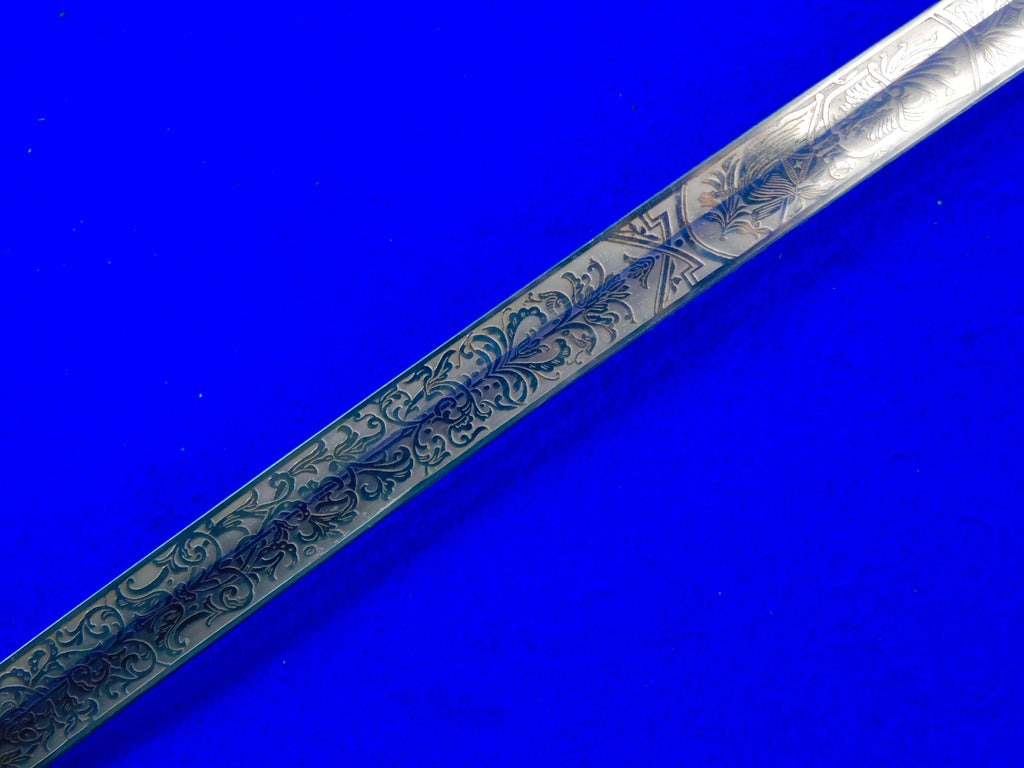 German Germany WW1 Engraved Regimental Marked Artillery Officer's Swor ...