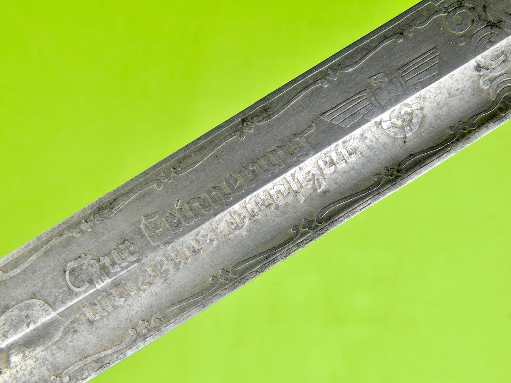 German Germany WW2 Engraved Dress Dagger Mauser K98 Bayonet Knife ...