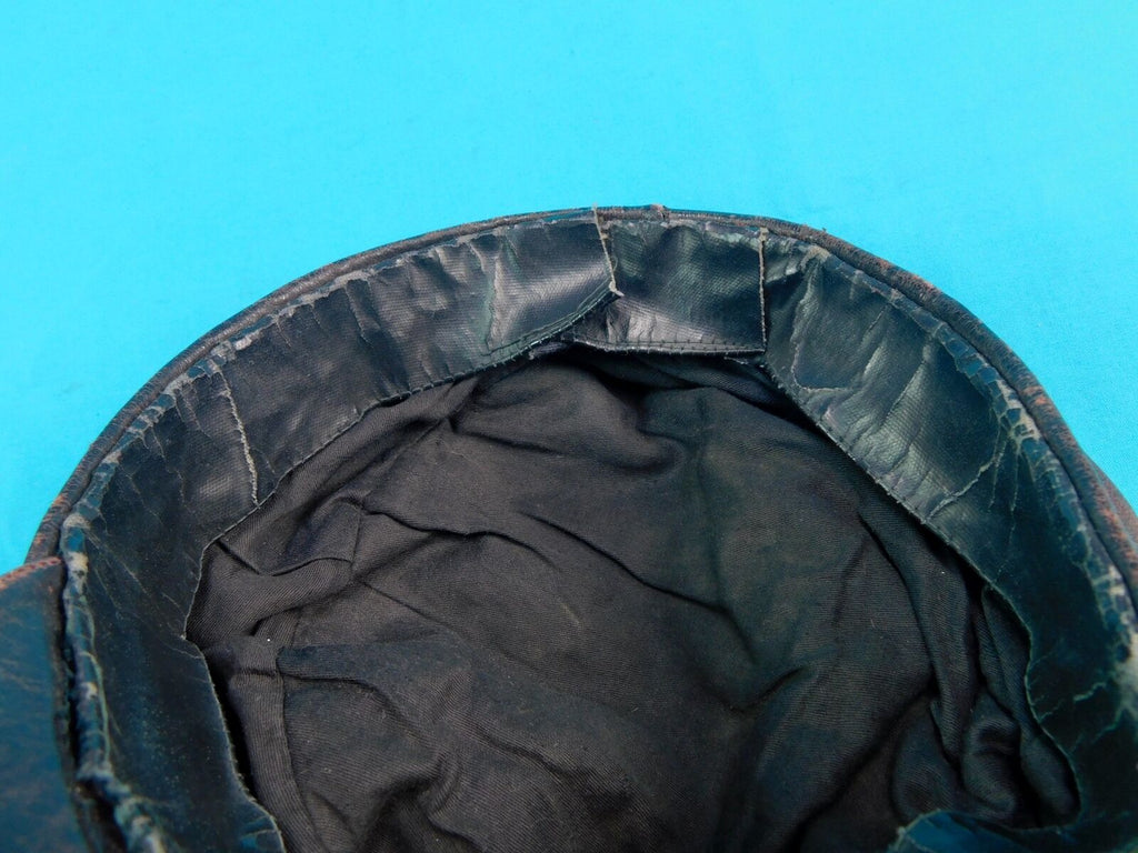 Soviet Russian Russia pre WW2 Officer's Brown Leather Visor Hat Cap Re ...