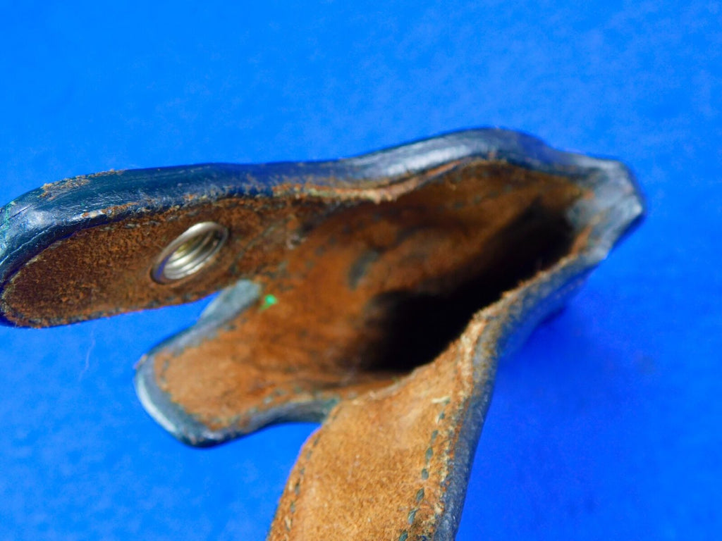 Vintage US Bianchi #5BHL Pistol Revolver Gun Black Leather Holster ...