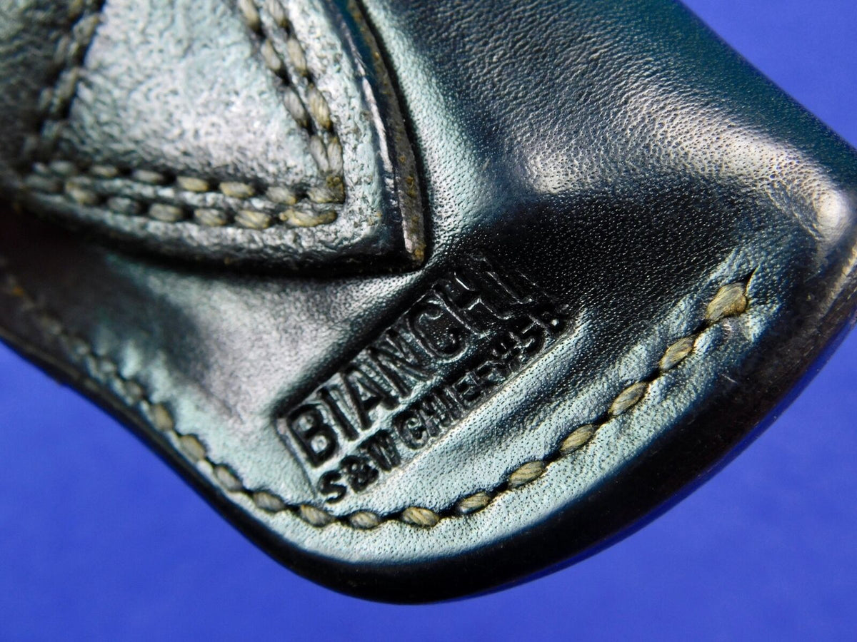 Vintage US Bianchi Smith & Wesson Pistol Revolver Gun Black Leather Ho ...