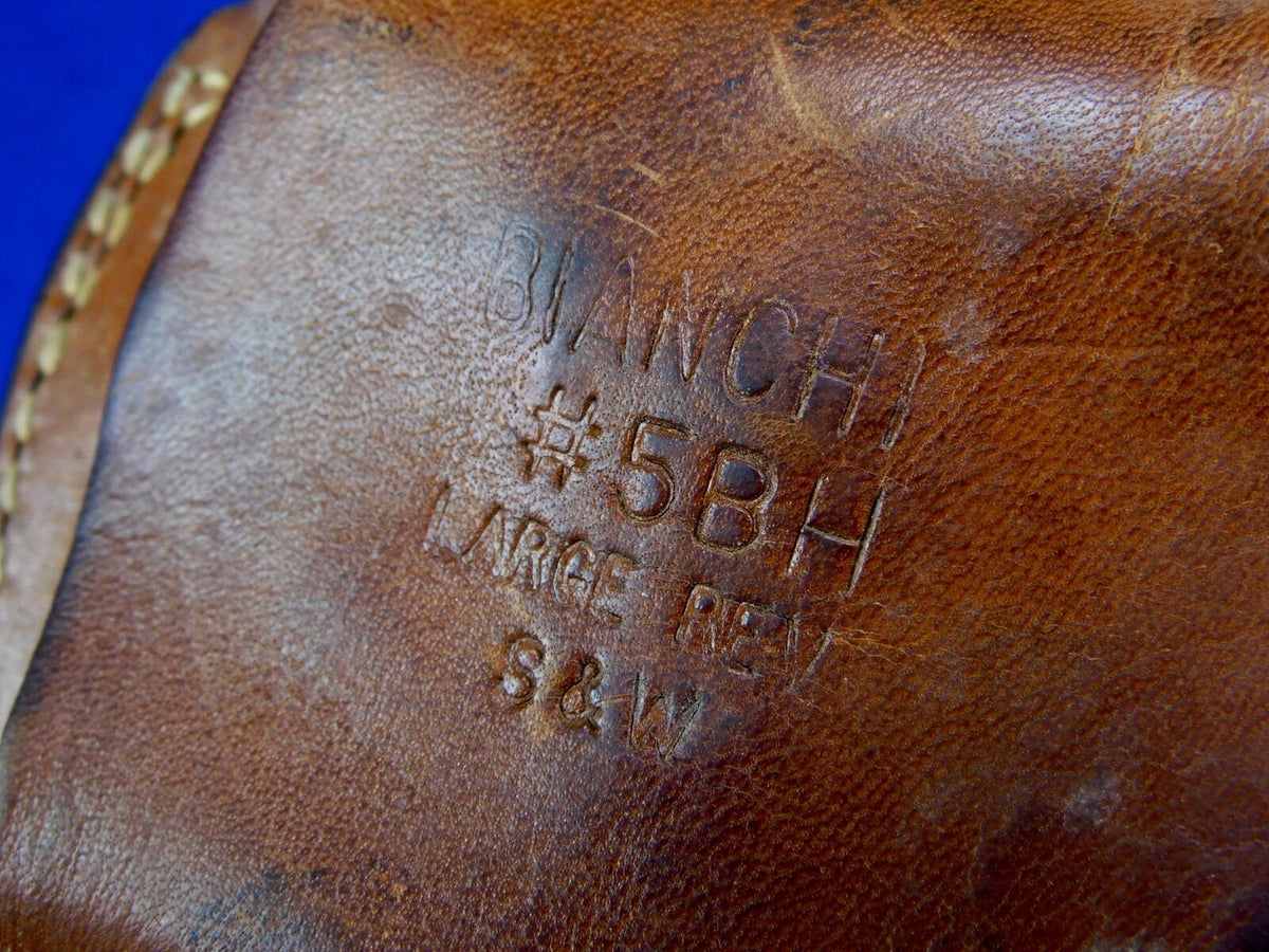 Vintage US Bianchi #5BH Smith & Wesson Pistol Revolver Gun Leather Hol ...