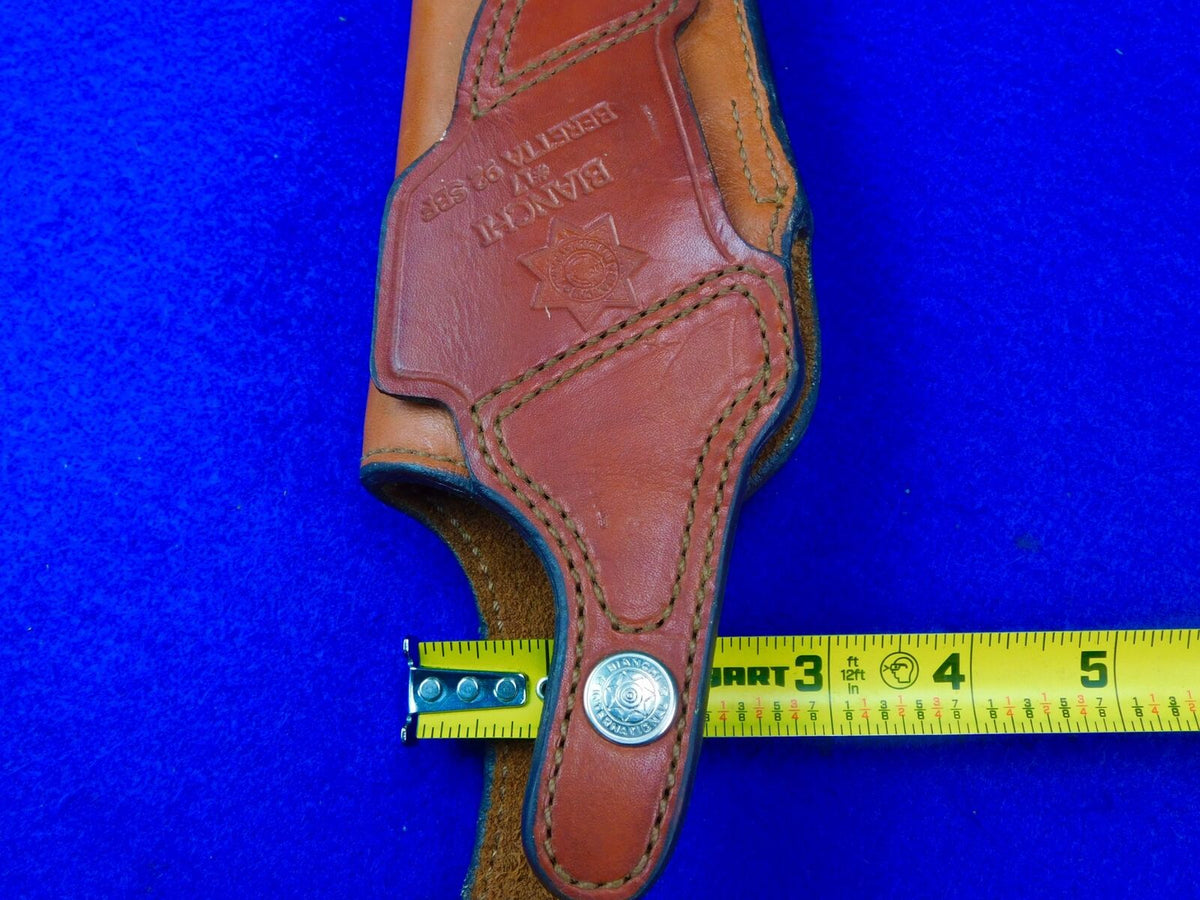 Vintage US Bianchi #17 Beretta Pistol Revolver Gun Leather Holster ...