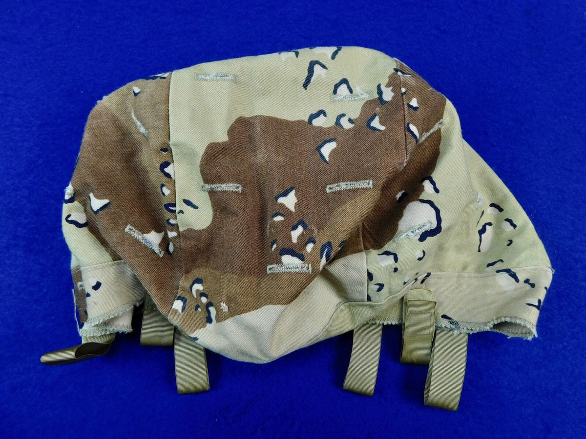 Vintage US Military Army Dessert Camo Helmet Cover – ANTIQUE & MILITARY ...