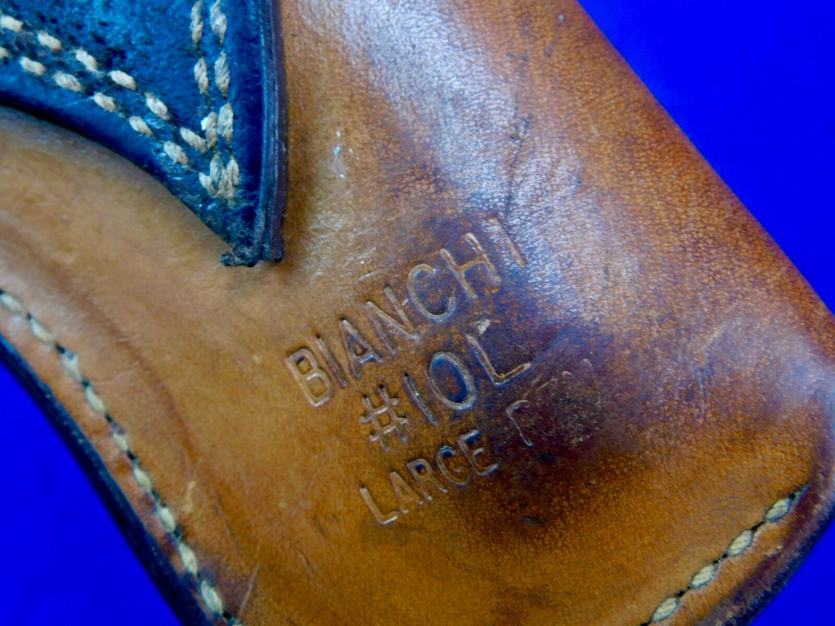 Vintage US Bianchi #10L Large Pistol Revolver Gun Leather Holster ...