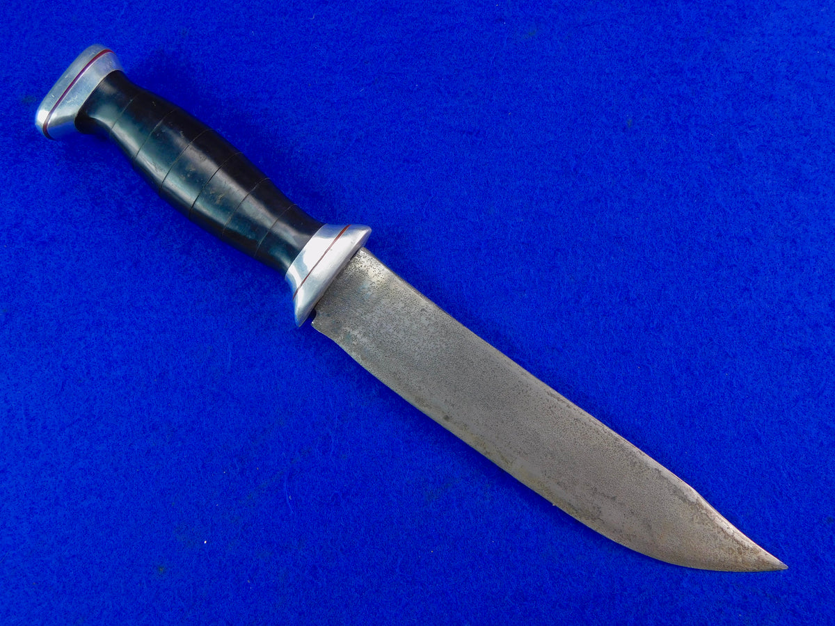 US WW2 Custom Made Handmade Theater Fighting Knife w/ Sheath – ANTIQUE ...