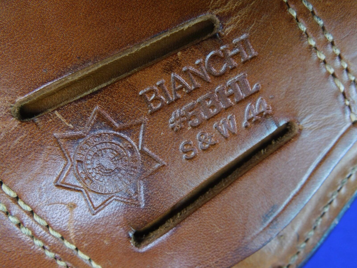 Vintage US Bianchi #5BHL Smith & Wesson .44 Pistol Revolver Gun Leathe ...