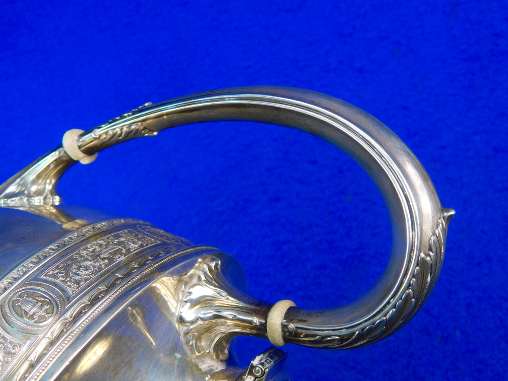 US WW2 Vintage Sterling Silver USS Dearborn Navy Naval Decor Large Tea ...