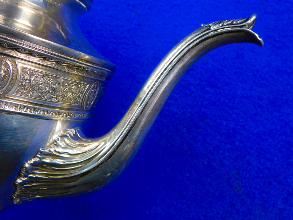US WW2 Vintage Sterling Silver USS Dearborn Navy Naval Decor Large Tea ...