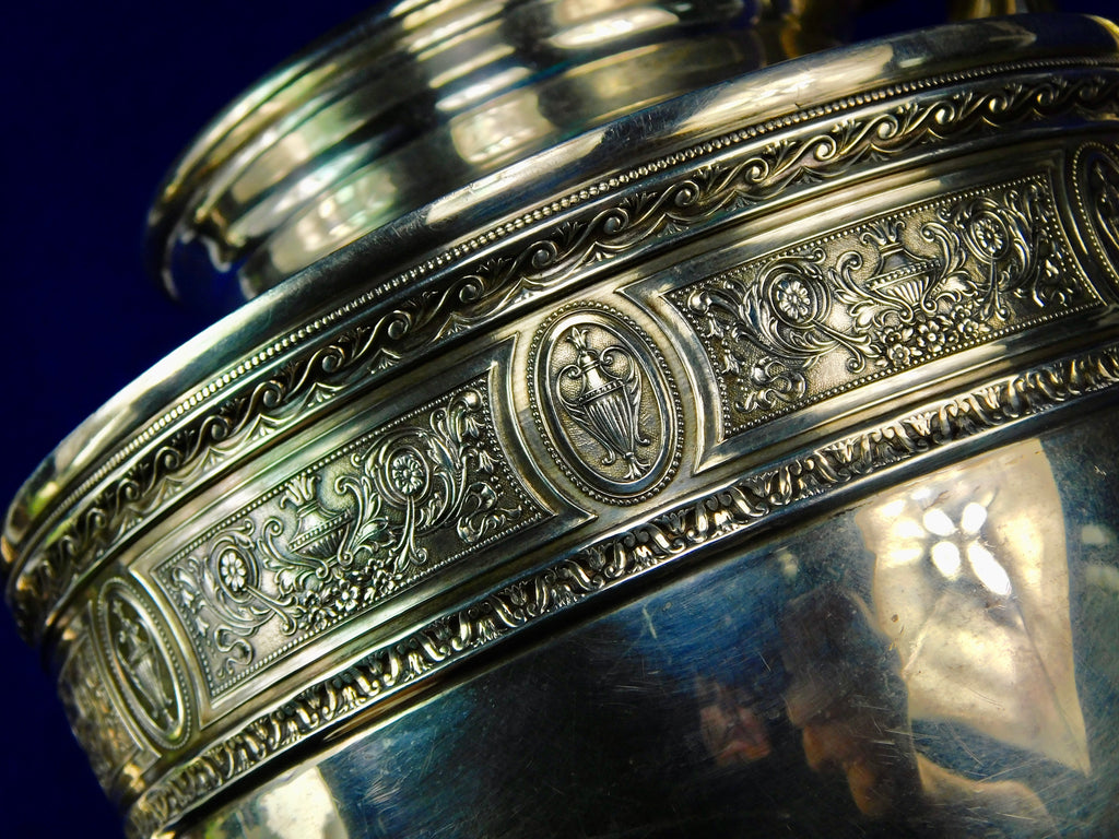 US WW2 Vintage Sterling Silver USS Dearborn Navy Naval Decor Large Tea ...