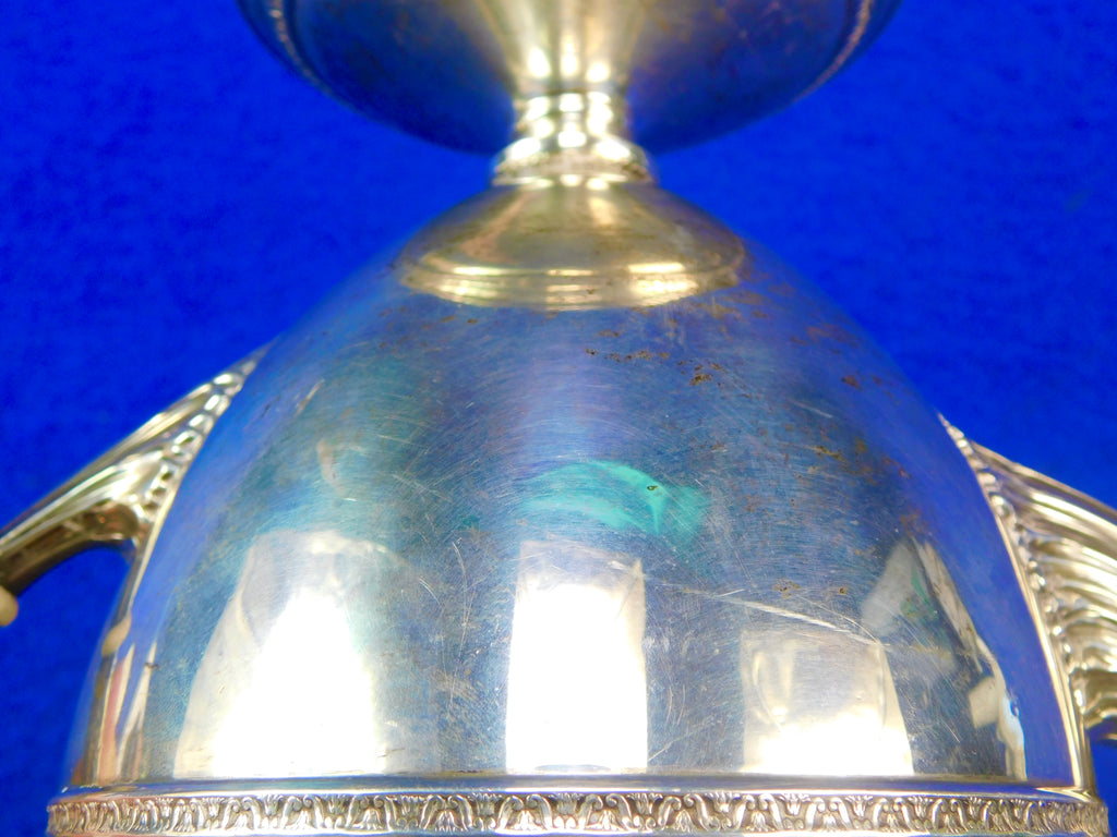 US WW2 Vintage Sterling Silver USS Dearborn Navy Naval Decor Large Tea ...