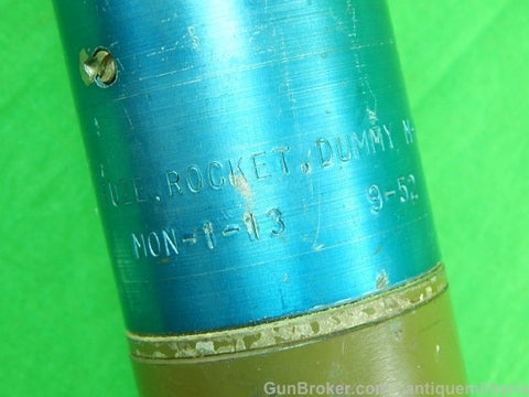 1953 Korean War Fuze Rocket Dummy M405 – ANTIQUE & MILITARY FROM BLACKSWAN