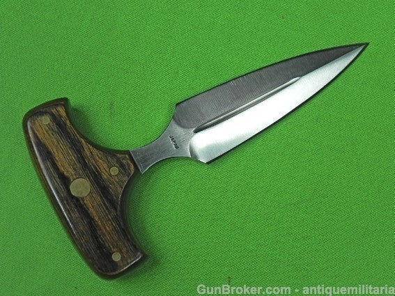 AL MAR Push Dagger with Leather Sheath – ANTIQUE & MILITARY FROM BLACKSWAN