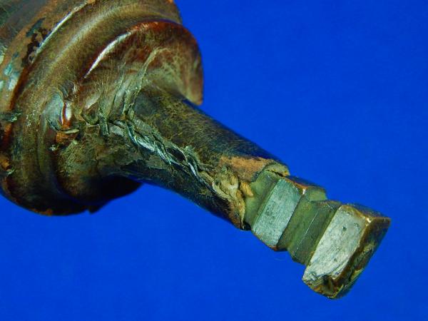Antique Old Africa African Manding Sword European Blade w/ Scabbard ...