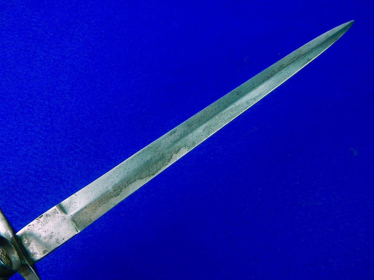 Antique 17 18 Century French France Spanish Left Hand Dagger Fighting ...