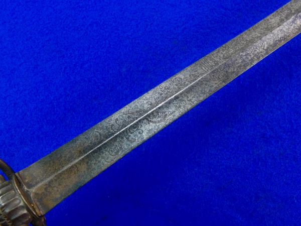 Antique 17 Century French France Germany German Engraved Rapier Sword ...