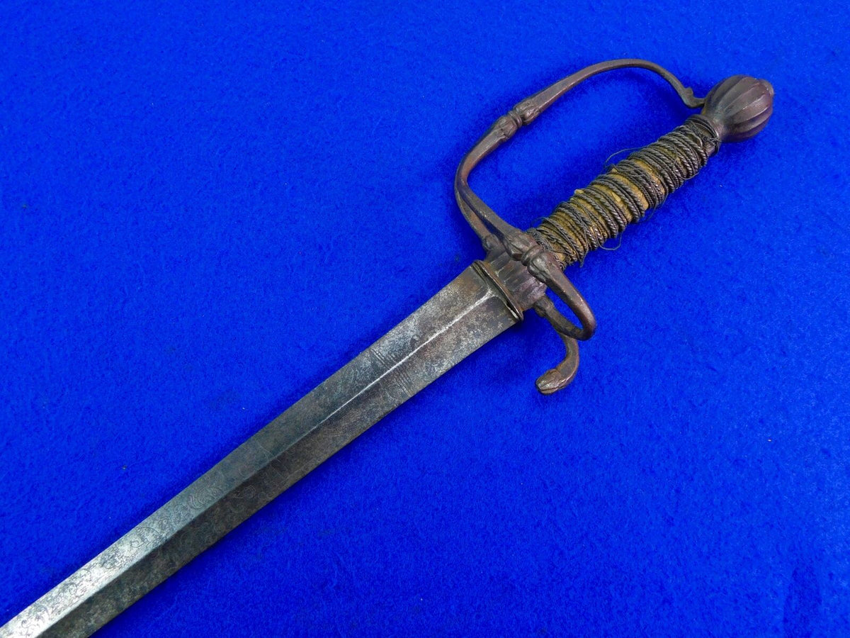 Antique 17 Century French France Germany German Engraved Rapier Sword ...