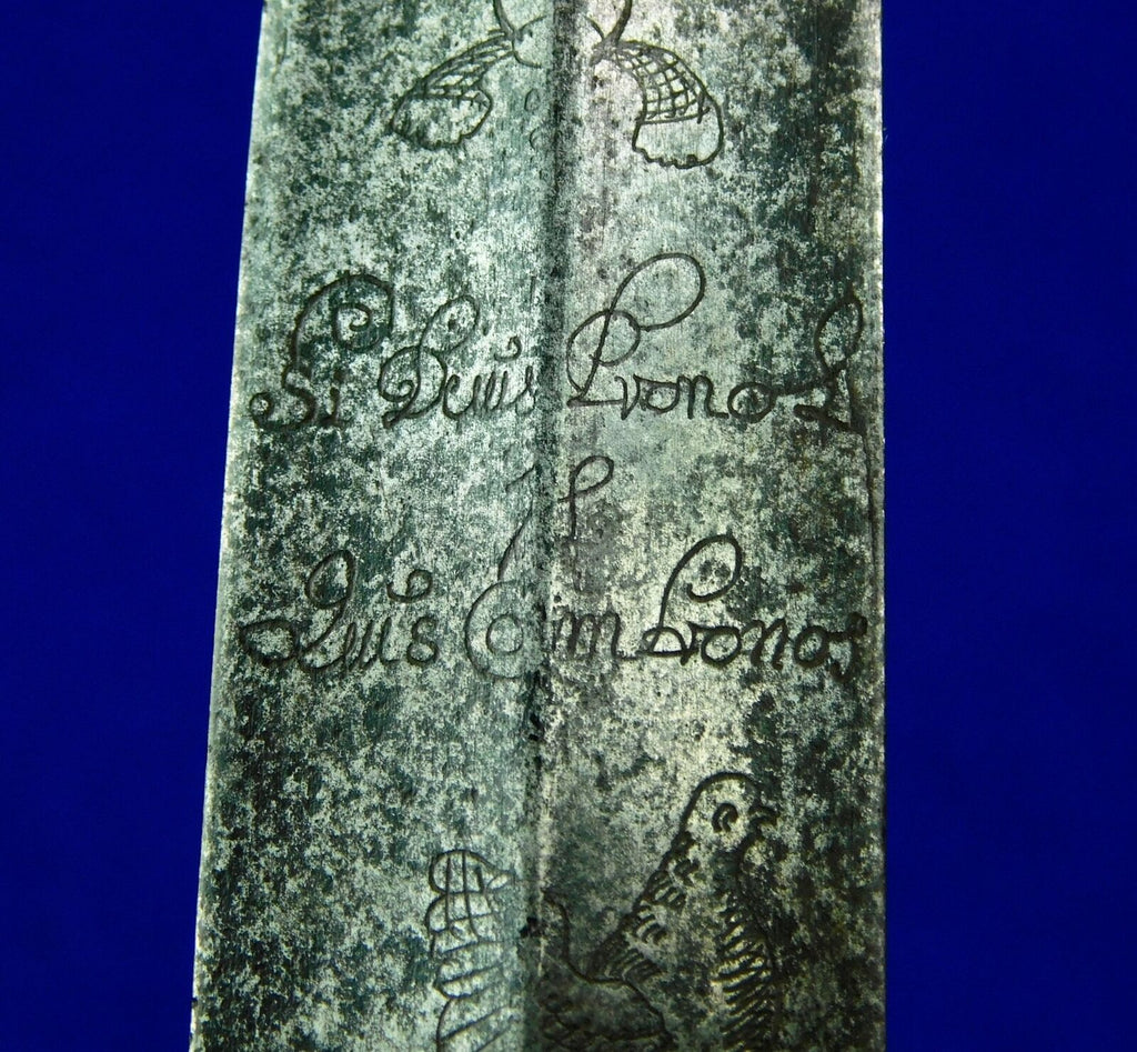 Antique 17 Century French France Germany German Engraved Rapier Sword ...