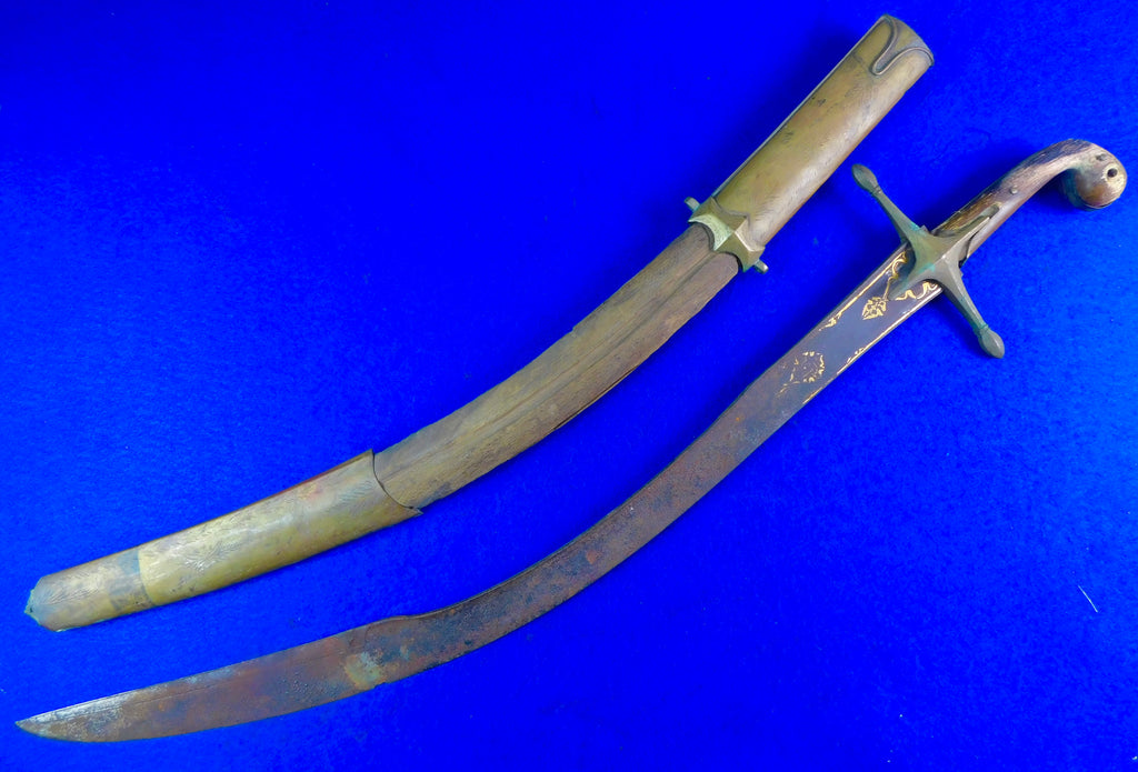 Antique 19 Century Turkish Turkey Kilij Pala Shamshir Ottoman Sword w ...