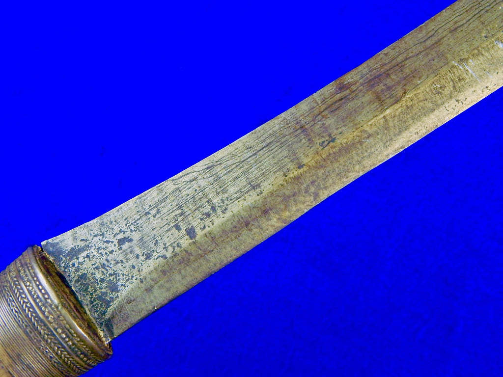 Antique Old 19 Century Burmese Burma Kachin Naga Dao Sword – ANTIQUE ...