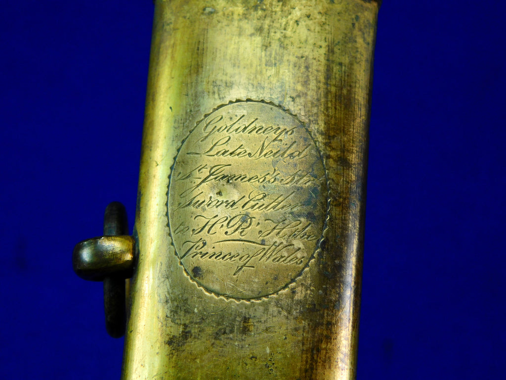 Antique British English Napoleonic Wars Model 1796 Officer's Sword w ...