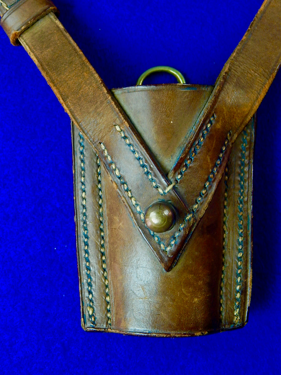 Antique British English WWI WW1 Sword Leather Frog – ANTIQUE & MILITARY ...