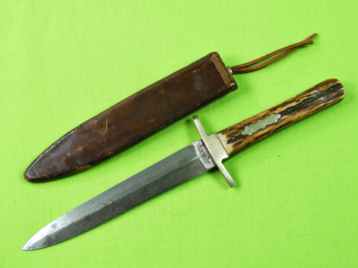 Antique British Civil War A.W. PAYNE Manhattan Works Sheffield Knife D ...