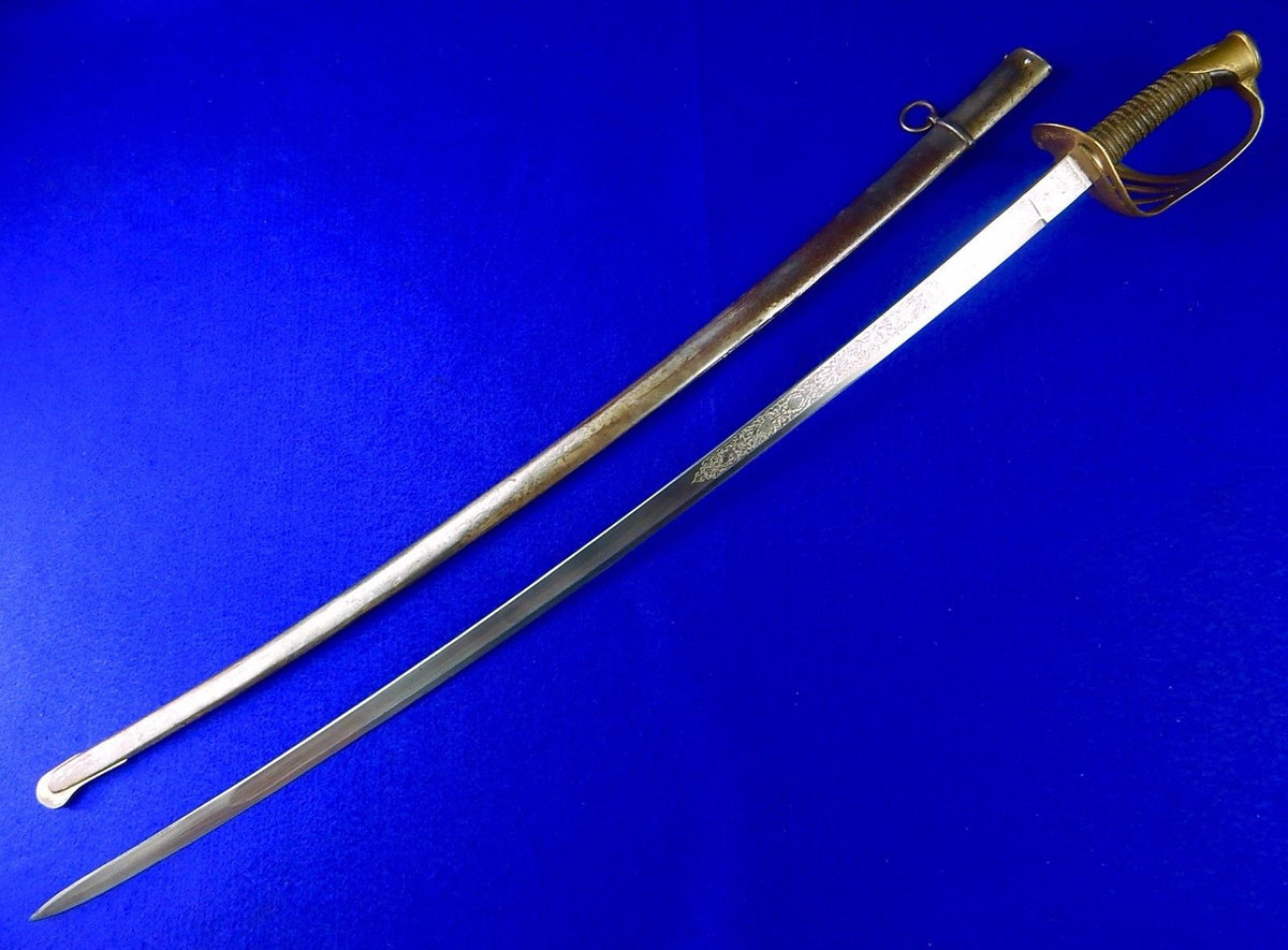 Antique French France Spanish Spain Blade 19 Century Cavalry Sword wit ...