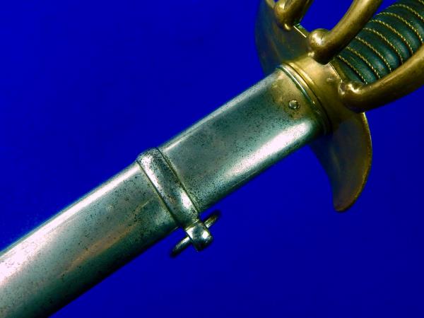 Antique French France Napoleonic Heavy Cavalry Cuirassier Sword w/ Sca ...