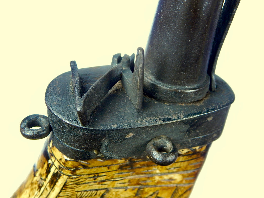 Antique Old Germany German 1550-1620 Musketeer's Powder Flask Canteen ...