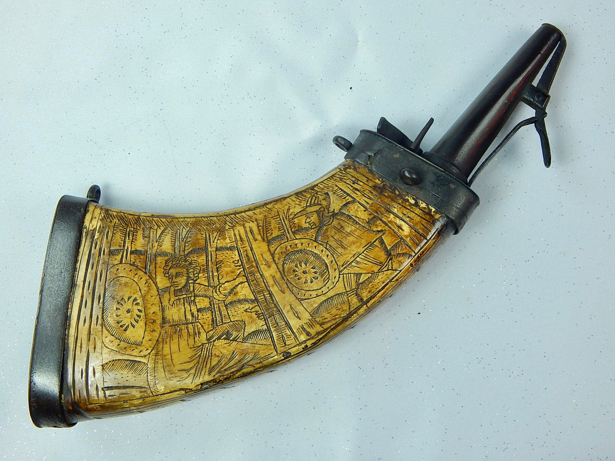 Antique Old Germany German 1550-1620 Musketeer's Powder Flask Canteen ...