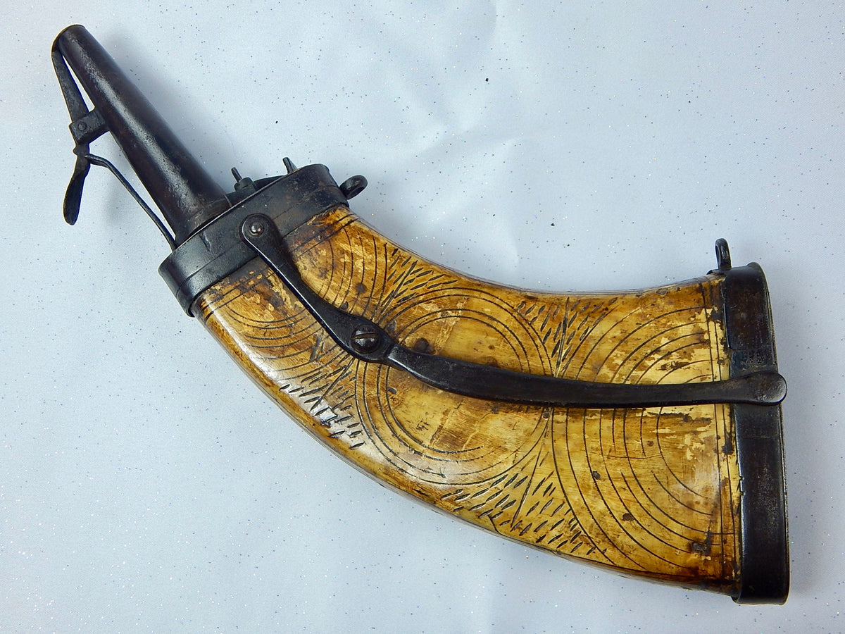 Antique Old Germany German 1550-1620 Musketeer's Powder Flask Canteen ...