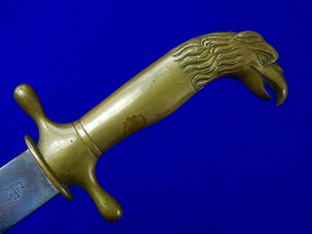 Antique Germany VERY RARE German 19 Century Jager Short Sword Dagger w ...