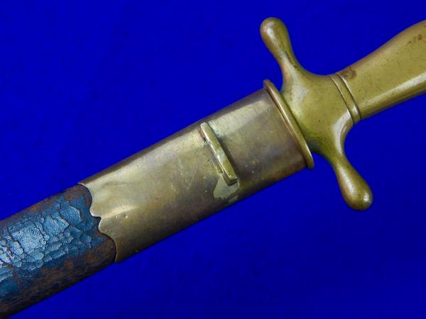 Antique Germany VERY RARE German 19 Century Jager Short Sword Dagger w ...