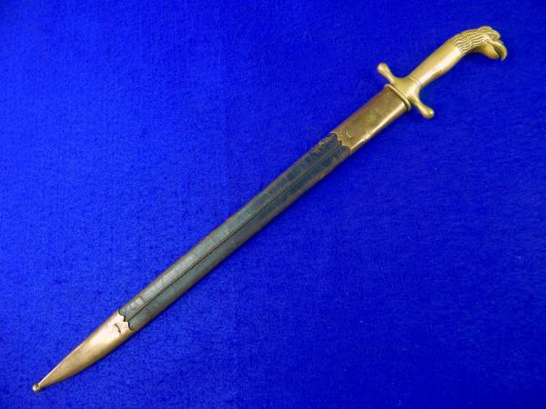 Antique Germany VERY RARE German 19 Century Jager Short Sword Dagger w ...