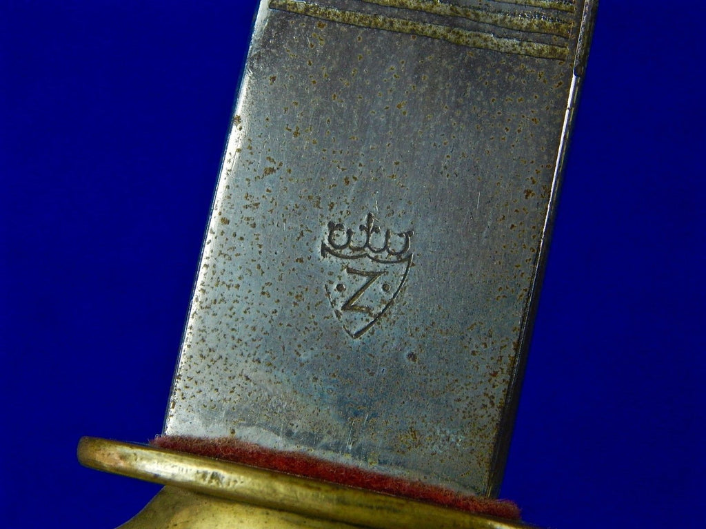 Antique Germany VERY RARE German 19 Century Jager Short Sword Dagger w ...