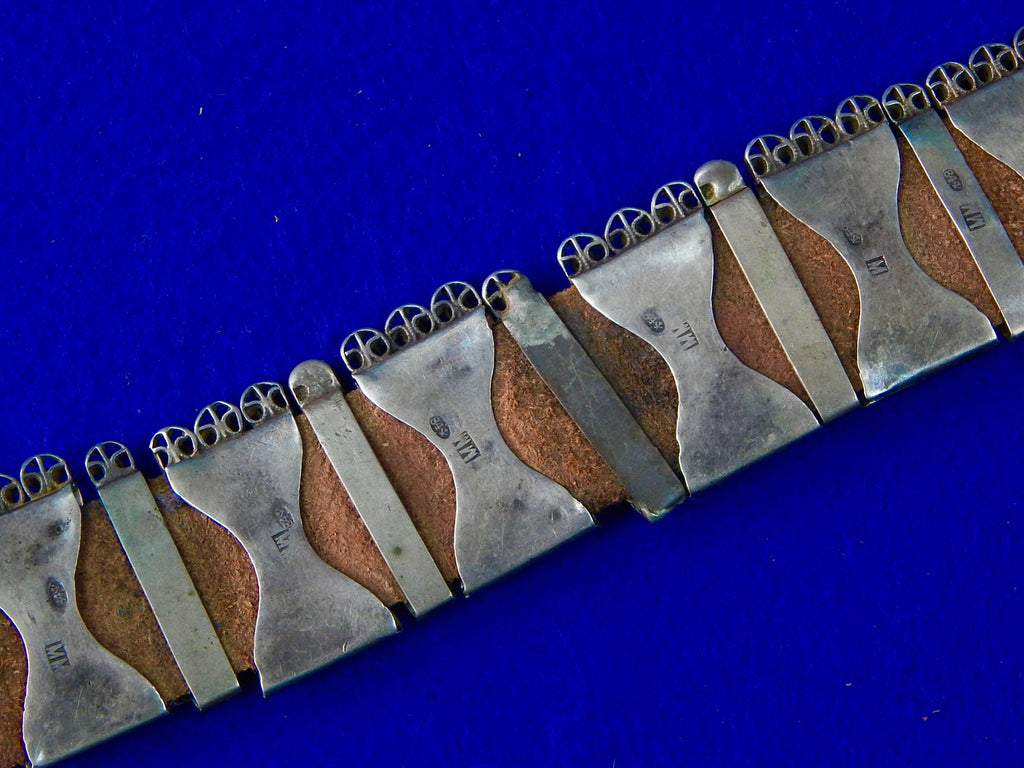 Antique Imperial Russian Russia 1895 Silver Niello Caucasian Kindjal B ...