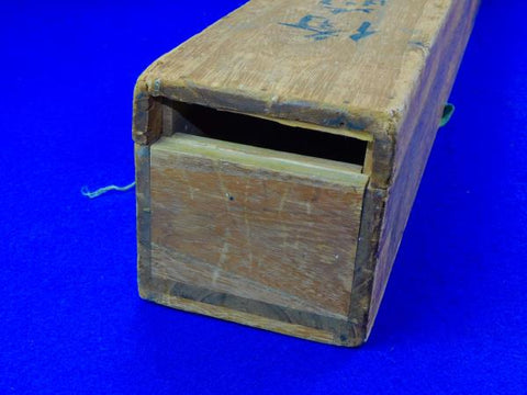 Antique Japanese Japan Wakizashi Katana Sword Wooden Box Case Chest ...