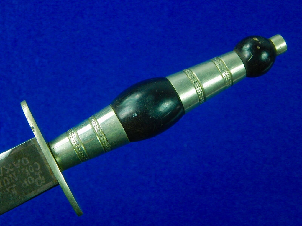 Antique Old Mexican Mexico Large Engraved Fighting Knife Dagger ...