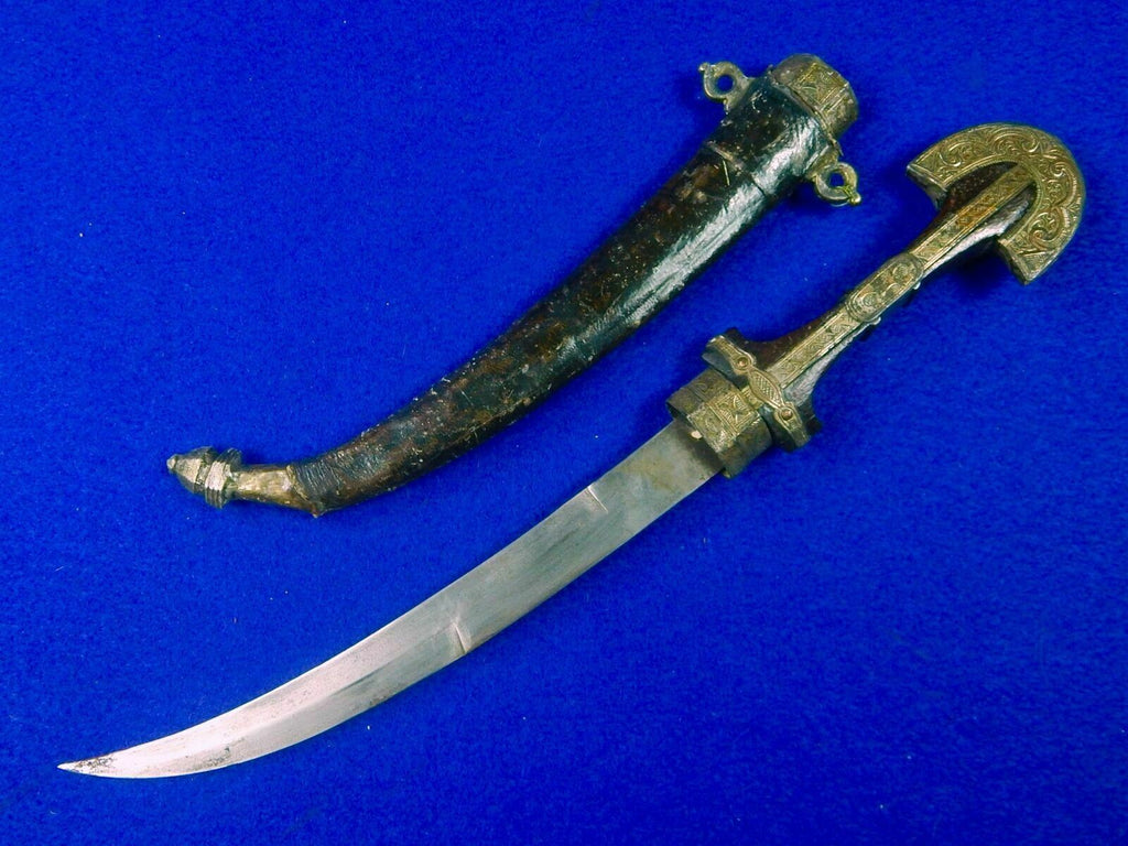 Antique Old Middle Eastern East Jambia Hunting Fighting Knife & Scabba ...