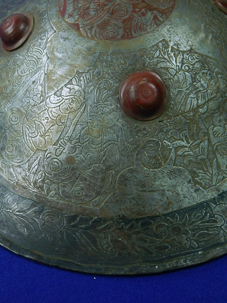 Antique Old Middle East Large Metal Battle Shield – ANTIQUE & MILITARY ...