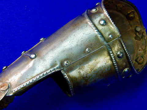 Antique Old 16-17 Century Pair of Armored Armor Fingered Gauntlets Gau ...